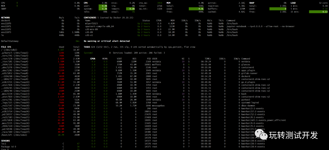 Linux服务器监控工具：Glances安装和使用-CSDN博客