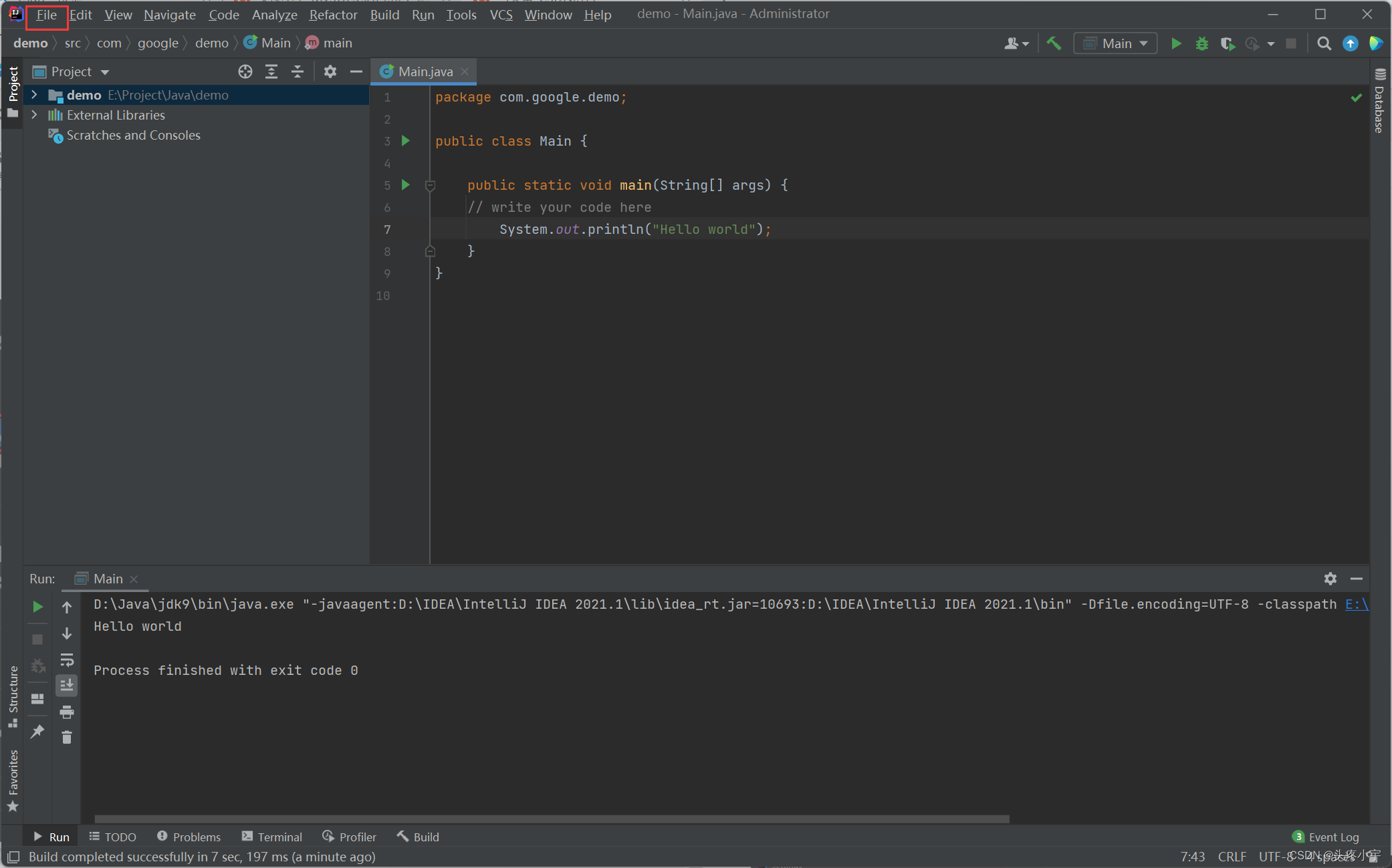 2.IDEA的安装使用指南_ideaiu-2021.1.1-CSDN博客