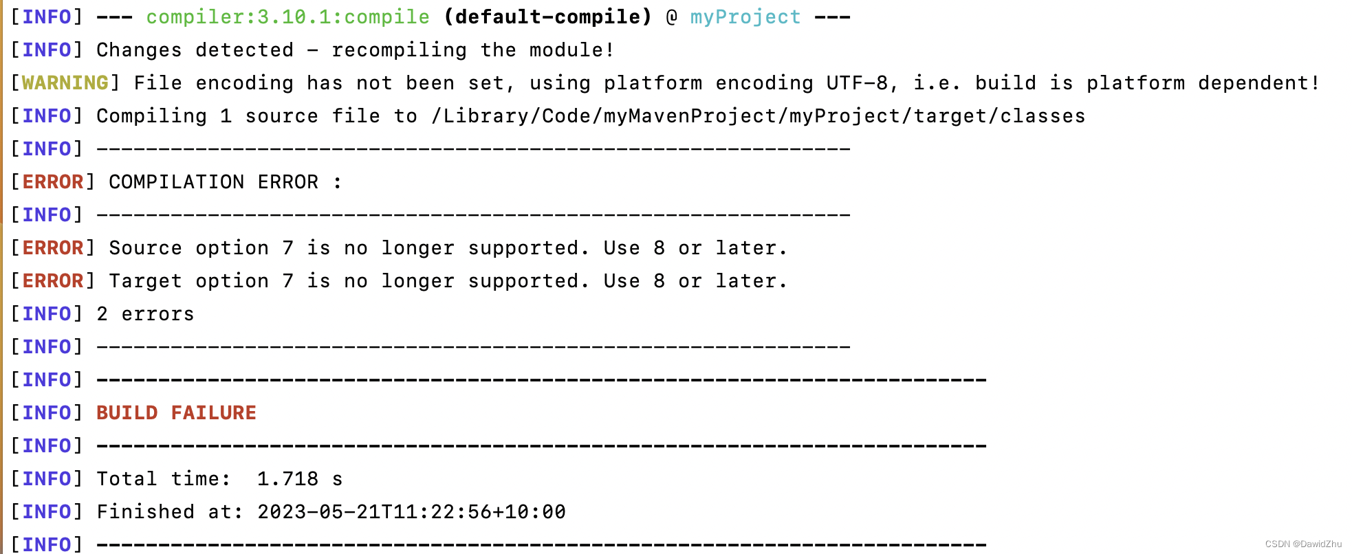 Source option 7 is no longer supported. Use 8 or later.-CSDN博客