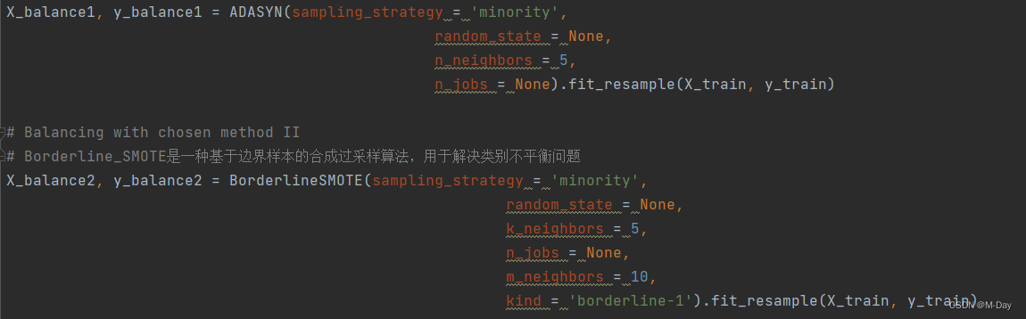 平衡数据ADASYN和BorderlineSMOTE两种算法-CSDN博客