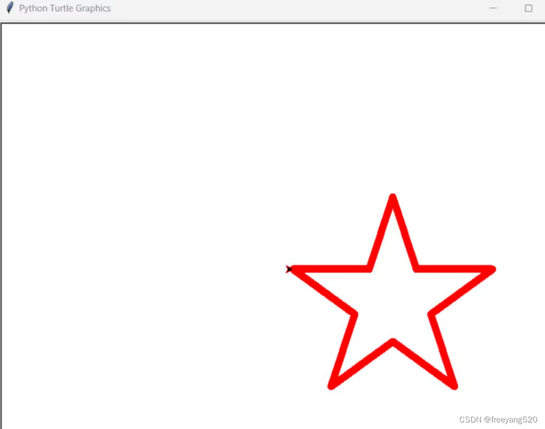 Python中画出五角星 Csdn博客 