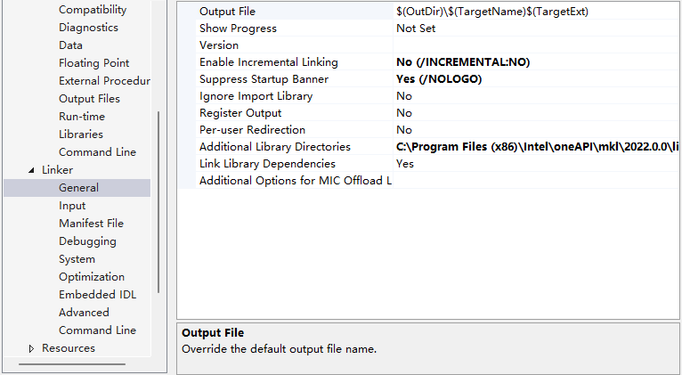 Windows环境下VS+OneAPI中Fortran的MKL库配置_mkl库文件路径在哪里-CSDN博客