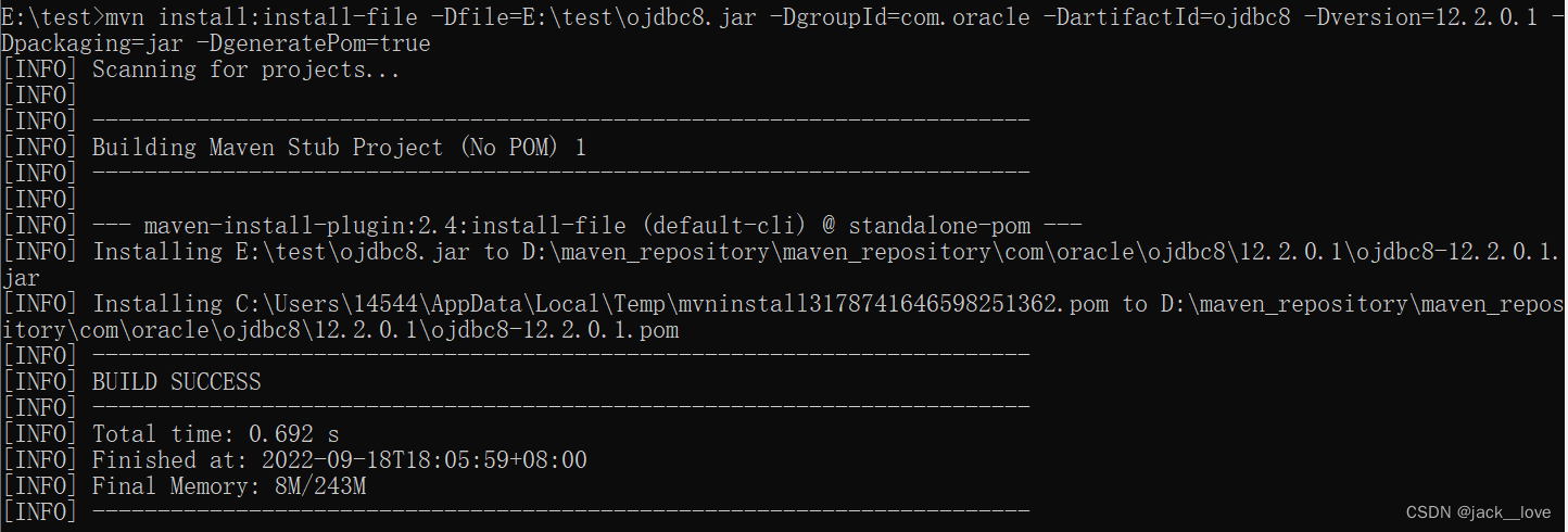 maven本地仓库导入oracle的ojdbc8.jar包-CSDN博客