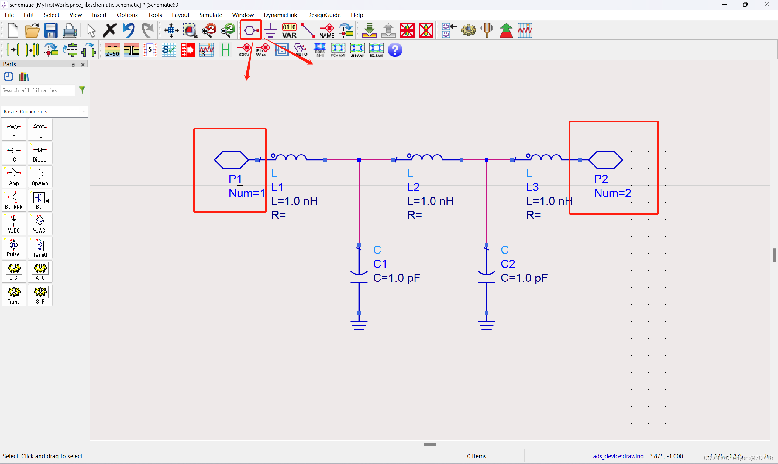 ADS2023_Tutorial-2:Schematic Basics-CSDN博客