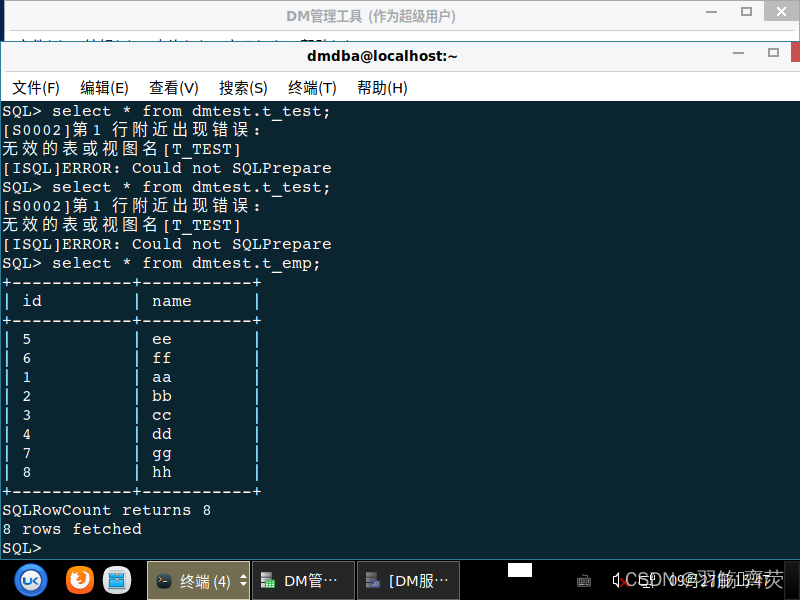 达梦DM8知识点汇总_达梦8-CSDN博客