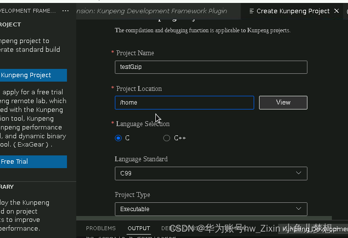 鲲鹏devkit开发框架插件工具课堂笔记—第三讲:《gzip工程创建》项目大作业解析kunpeng Devkit Csdn博客