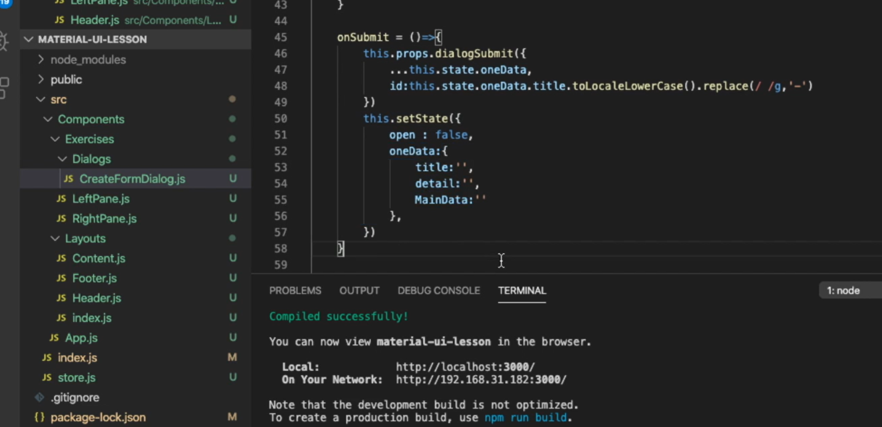 前端学习笔记202306学习笔记第五十四天 Reactjs And Material Ui之dialog表单提交icon样式事件，删除功能1
