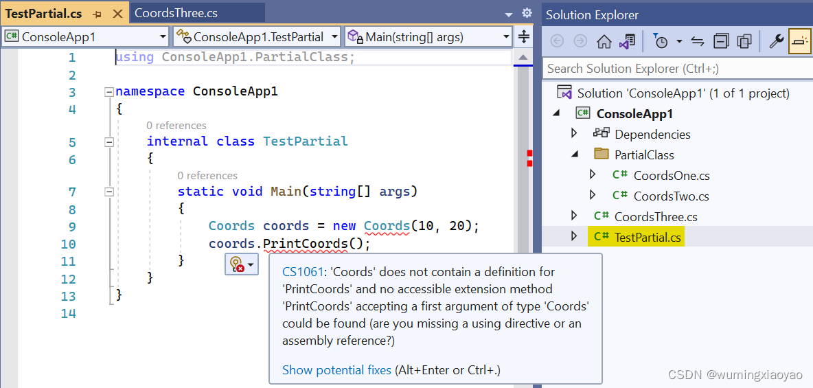 C# - partial 关键字_c# partial-CSDN博客