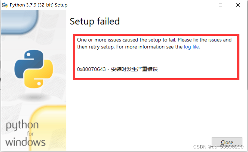 Python解释器安装报错：“user Installations Are Disabled Via Policy On The 