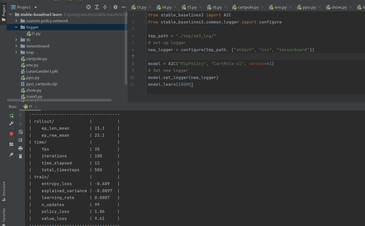 stable-baselines3学习之Logger_stable baselines3 logger-CSDN博客