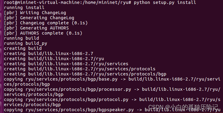 Ryu控制器的安装_ryu安装-CSDN博客