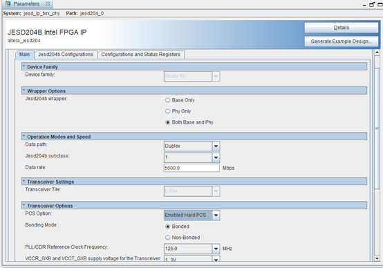 Intel FPGA的JESD204B例程的搭建_altera jesd204b ip核-CSDN博客