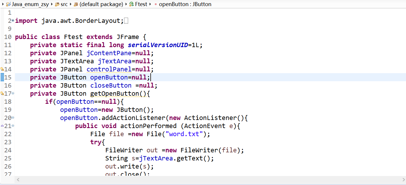 Java第五次作业_public void actionperformed(actionevent e) { showa-CSDN博客
