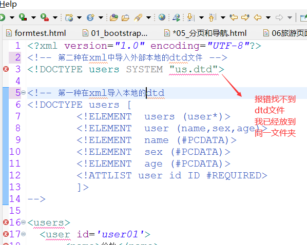在eclipse中xml文件引用本地自定义dtd文件，产生找不到dtd文件的问题_java xml string转document .dtd (系统找不到指定的文件。)-CSDN博客