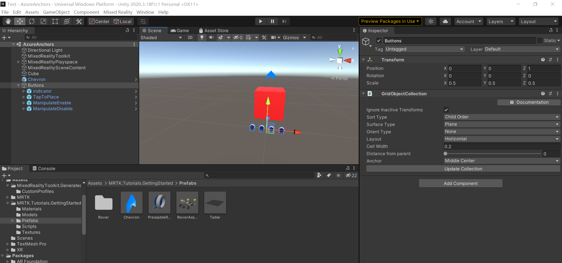 Hololens2基础之button交互_hololens 2 点击按钮-CSDN博客