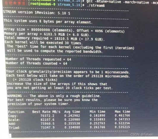 FT2000+下stream内存测试说明-CSDN博客