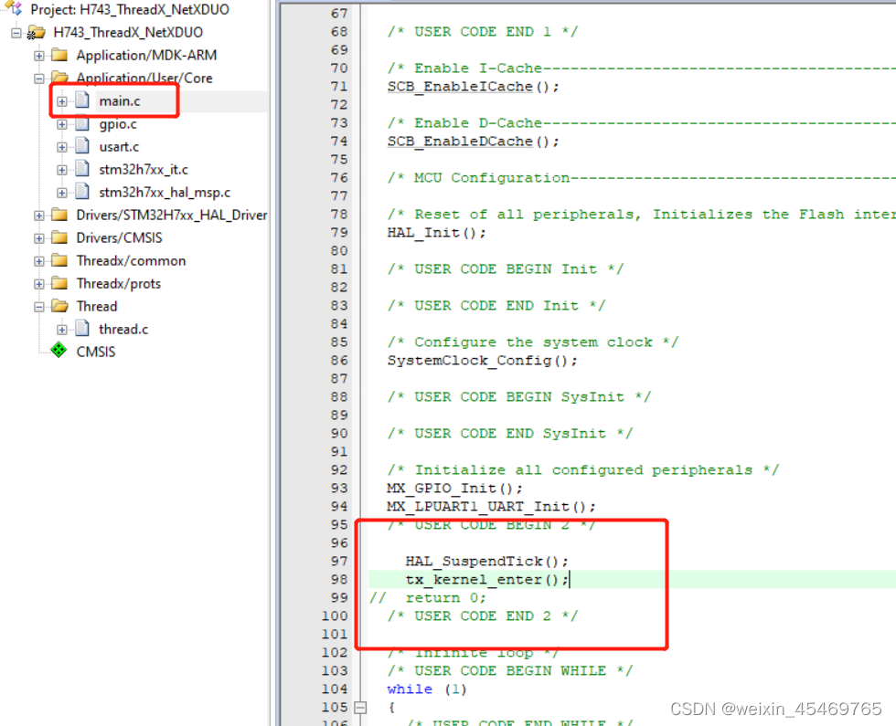 STM32H743(M7内核)通过CubeMX搭建工程，移植TreadX和NetXDUO(一)_安富莱stm32h743-CSDN博客