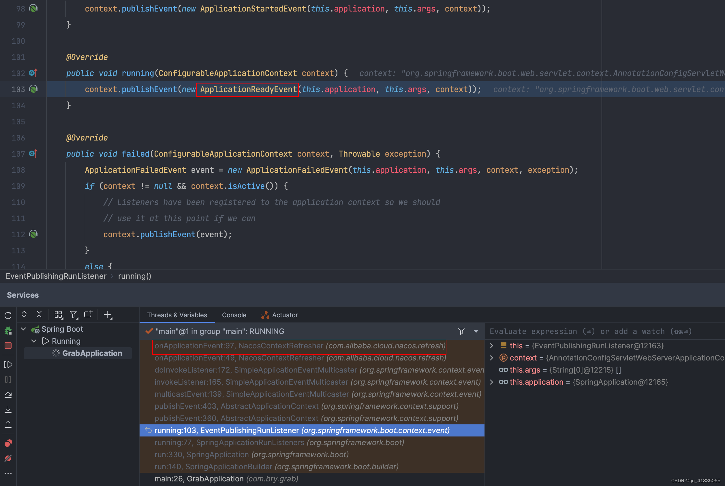 nacos配置动态刷新源码分析(也就是@RefreshScope的工作原理)_nacos配置中心刷新数据源-CSDN博客