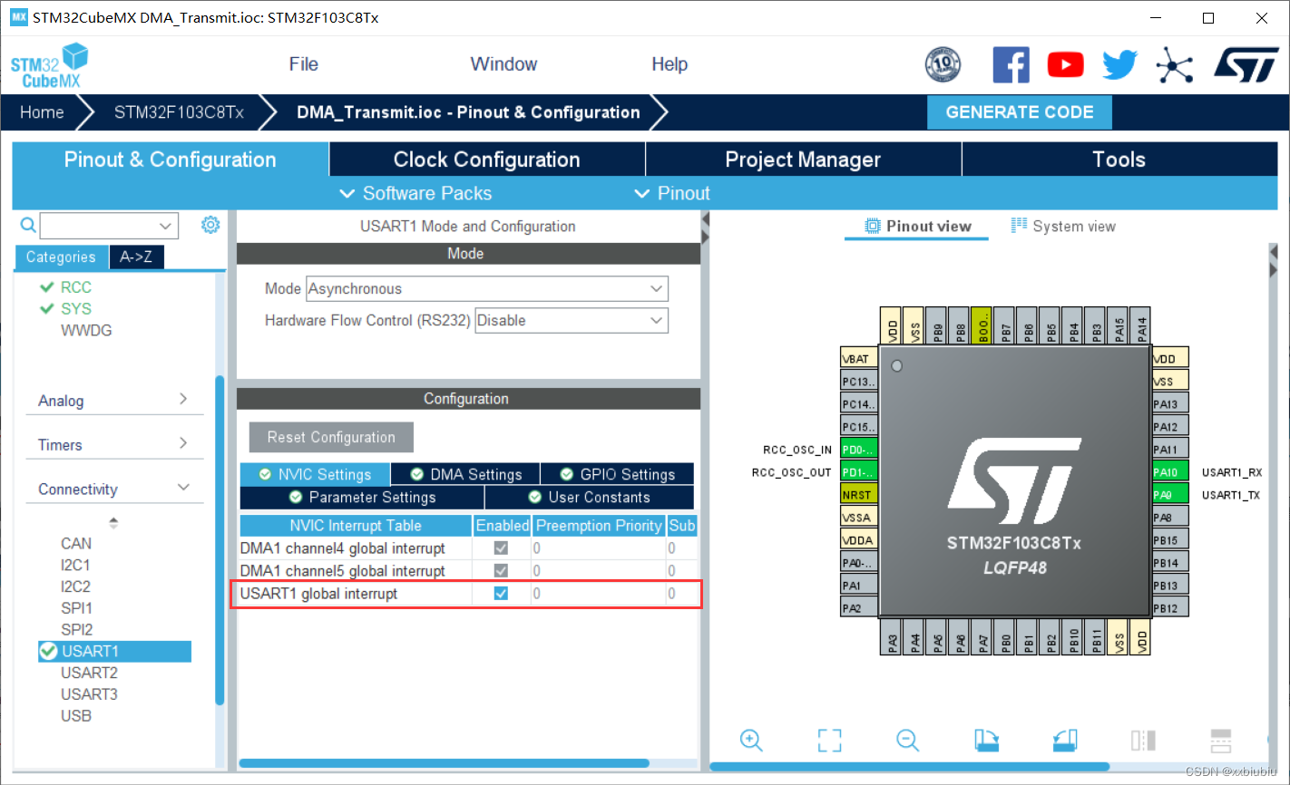 Stm32利用中断实现led亮灭和串口通信的收发stm32 通过串口收发控制led亮灭 Csdn博客