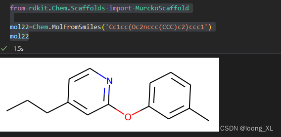 rdkit MurckoScaffold 化合物骨架提取；基于骨架的相似化合物聚类检索_骨架相似性化合物-CSDN博客