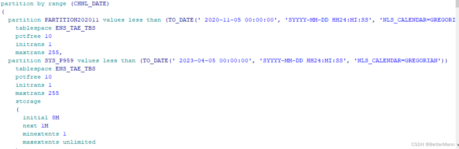 Oracle数据库分区 Csdn博客