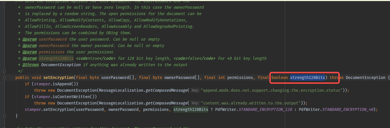 itextPDF5.5.13 pdf加水印的权限控制_unknown encryption type r = 6-CSDN博客