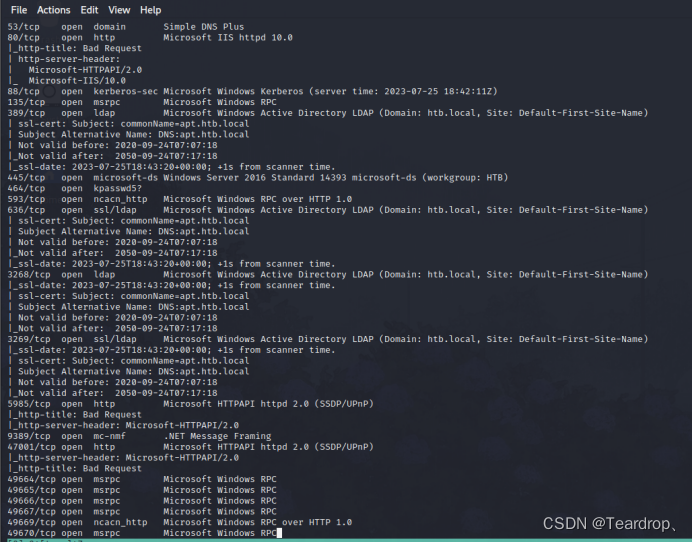 HTB APT靶机渗透测试流程_htb靶机windows-CSDN博客