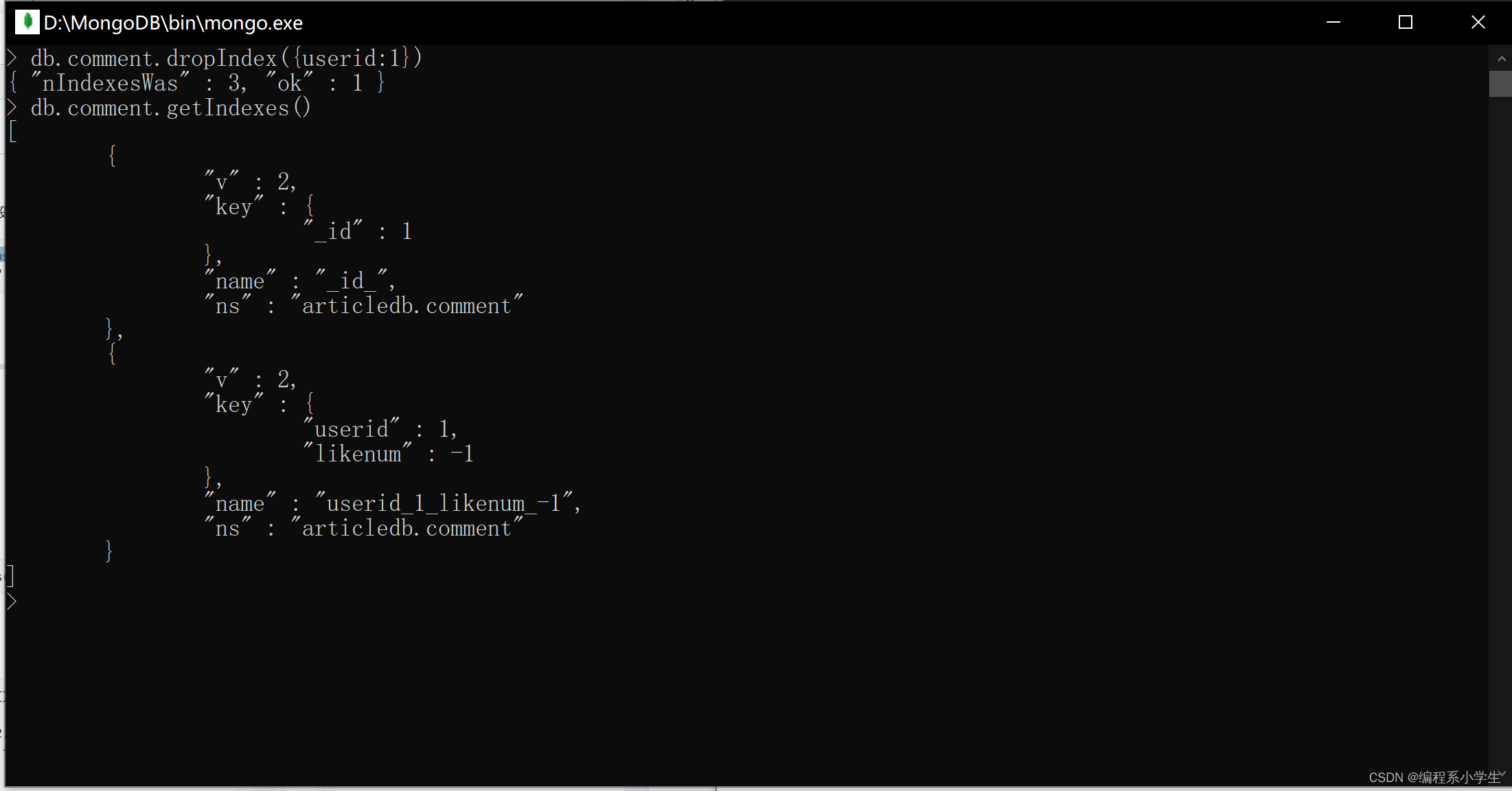 Mongodb 索引相关学习小结mongodb 索引 结论 Csdn博客