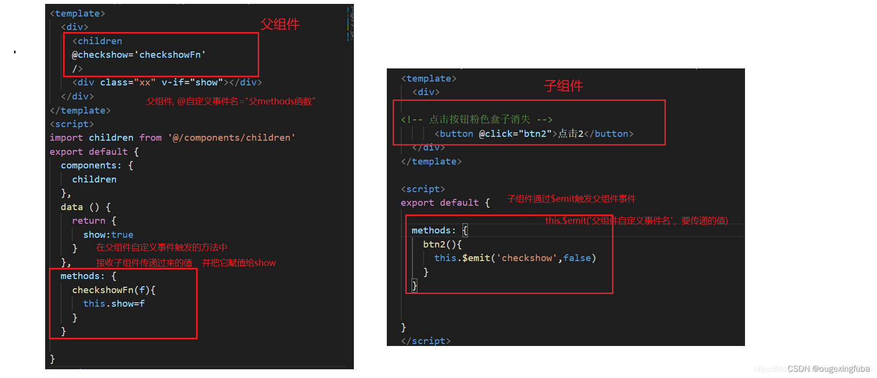 Vue父子组件传值的方法总结vue中父组件如何传值给子组件 Csdn博客