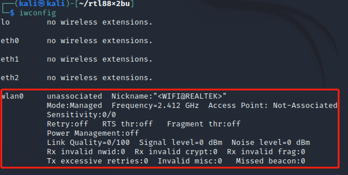 RTL88X2BU network card driver Kali installation and some problems solve - Programmer Sought