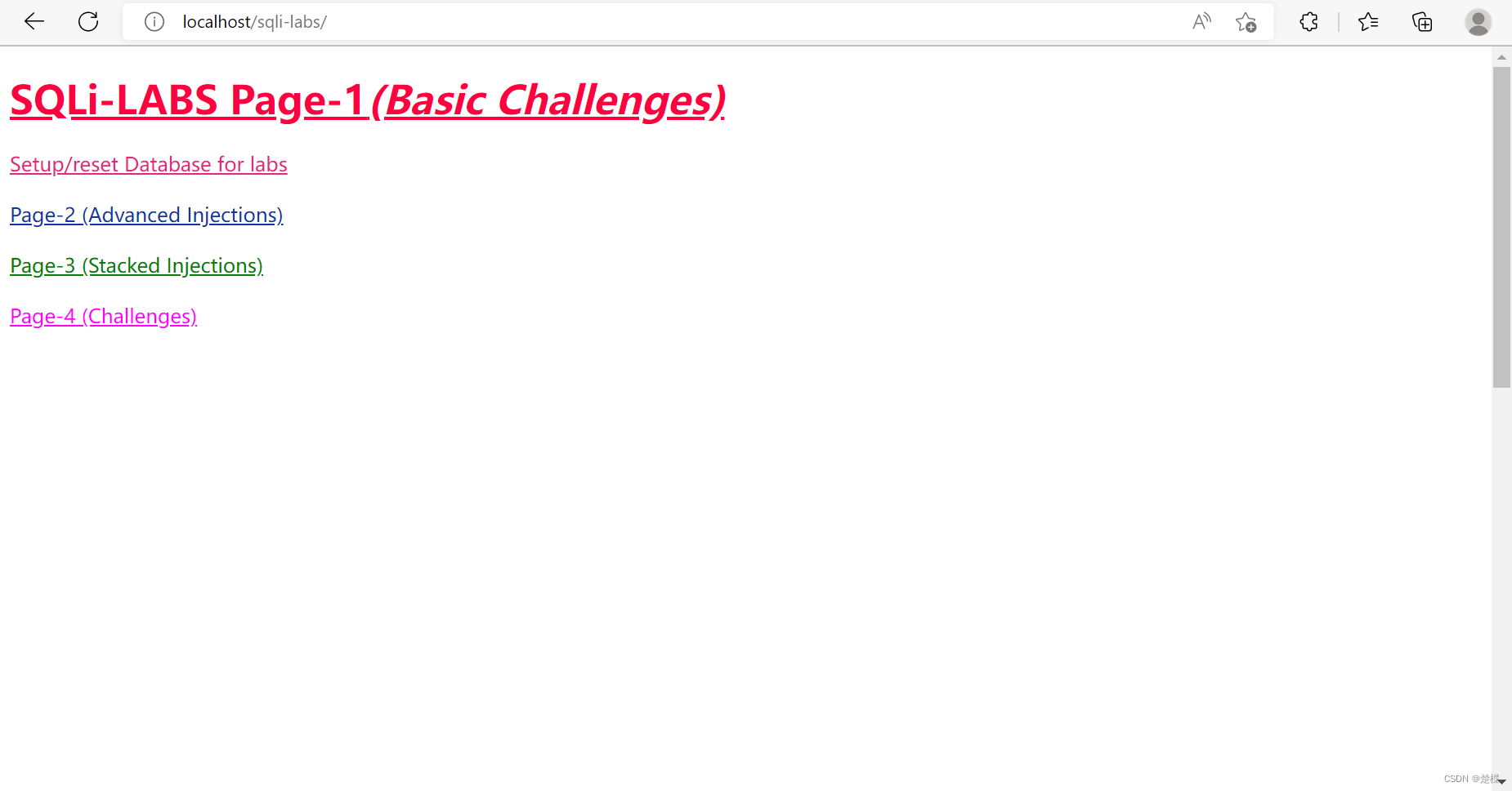 sqli-labs的搭建（一些注意事项）_sqli-labs用php多少编写的-CSDN博客
