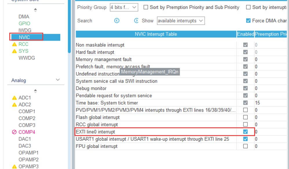④【蓝桥杯】STM32G4嵌入式竞赛实训平台（CT117E-M4）学习——中断_stm32g4ct117e使用手册-CSDN博客