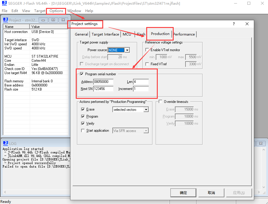 SEGGER J-Flash烧写SN号（serial number）的两种方式_stm32批量设备编号-CSDN博客