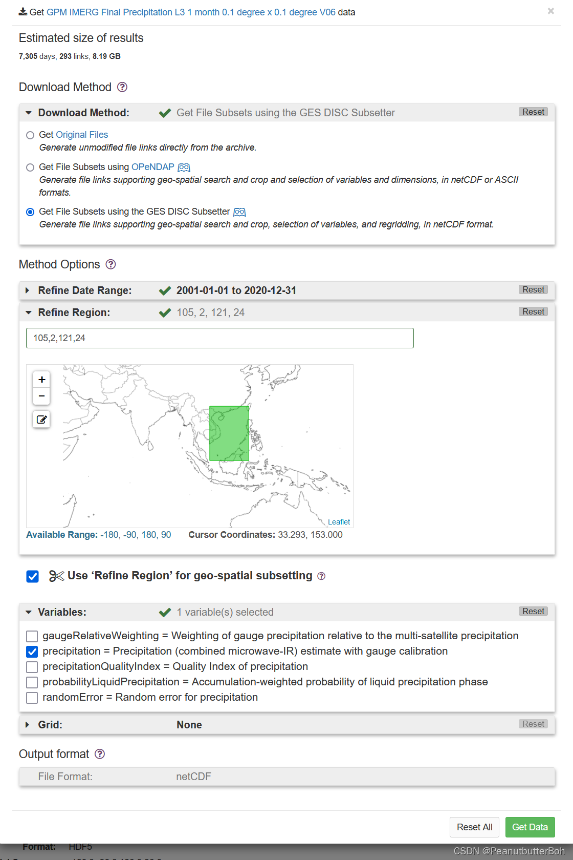 Matlab / ArcGIS 处理GPM全球月均降水数据_gpm降水数据-CSDN博客