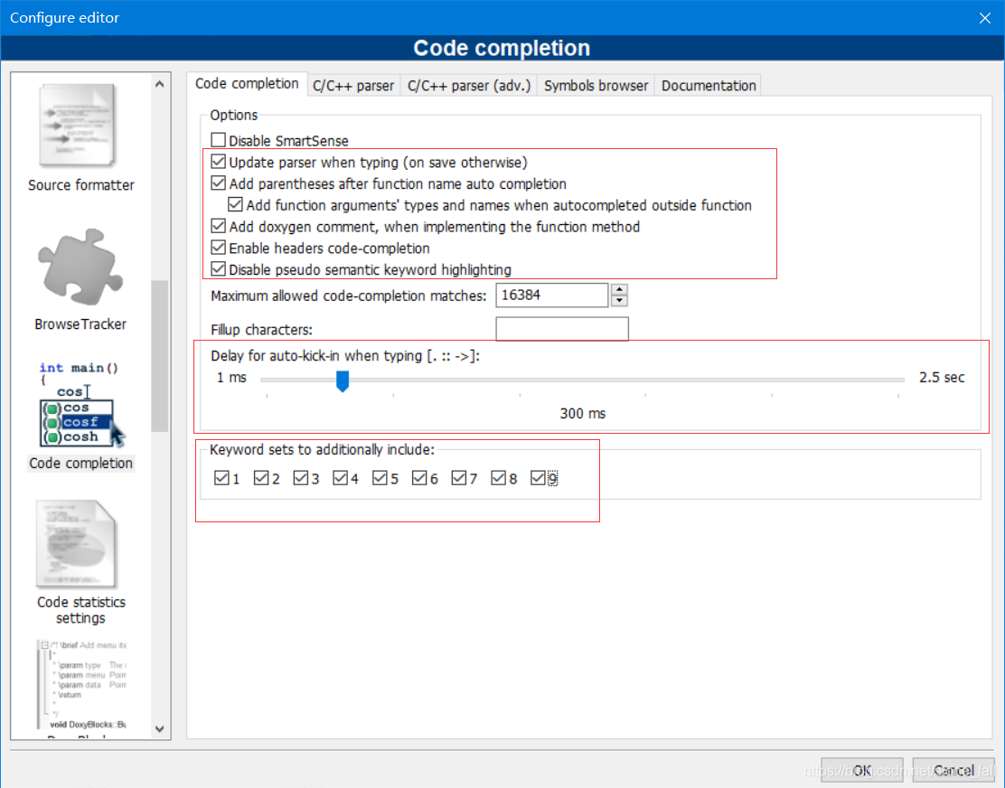 1. codeblocks的初始化设置 :字体、utf-8、代码提示、代码提示快捷键、“注释” 和“ 取消注释” 快捷键_codeblocks代码提示-CSDN博客
