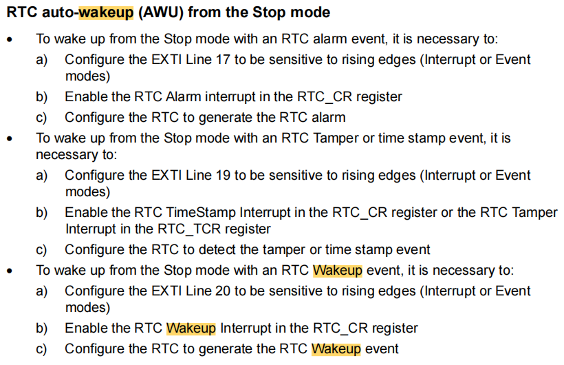 STM32Cube STM32L053 Configures RTC Wakeup Interrupt Wake Wakeup - Programmer Sought