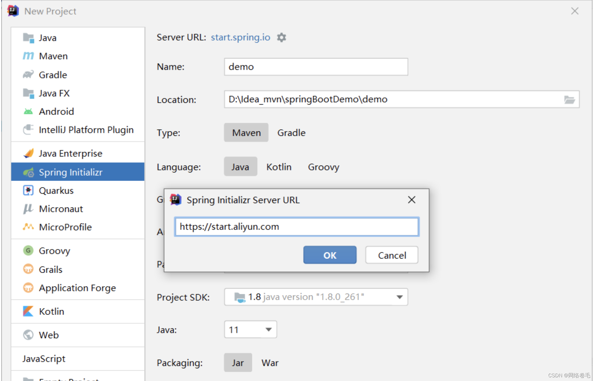 Cannot download ‘https://start.spring.io‘: Request failed with status code 403_download request ...