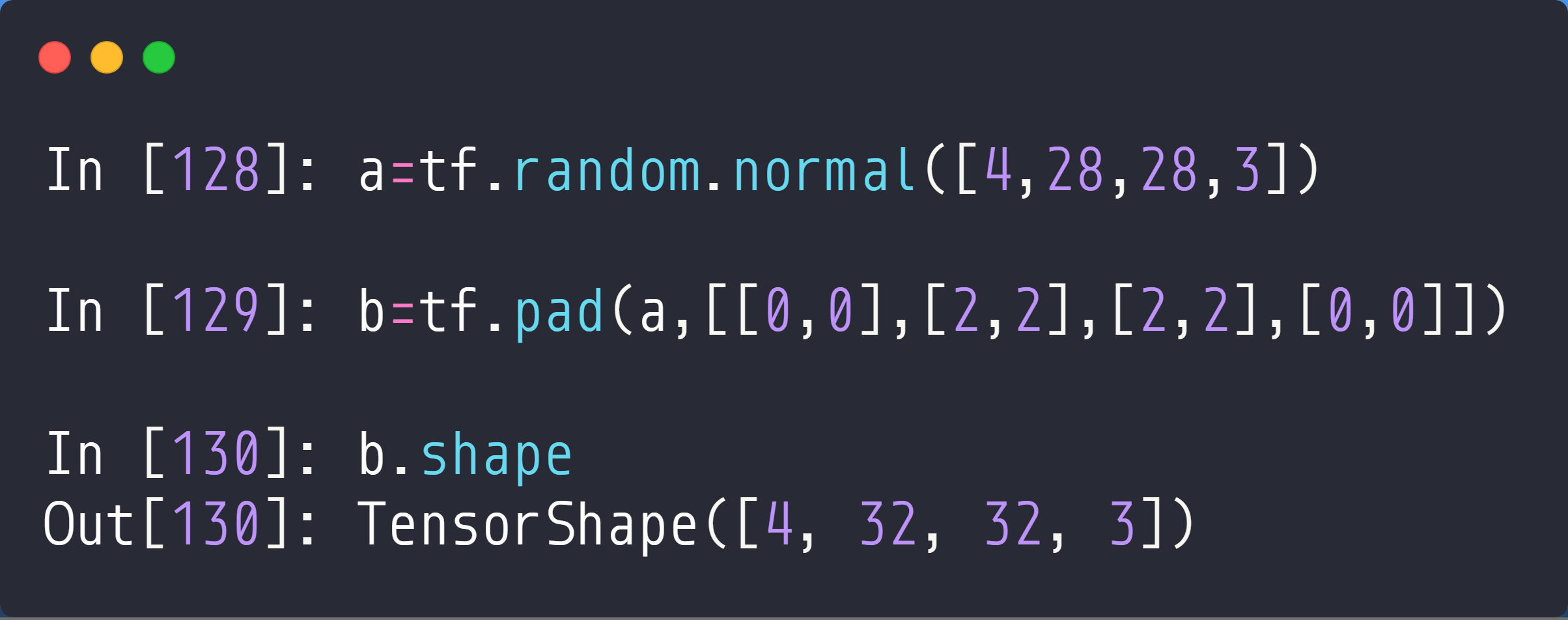 TensorFlow2-高阶操作（五）：数据填充【tf.pad()；参数：padding、mode】、【数据复制：tf.tile()】、【维度扩展+复制：broadcast_to()】_tf ...