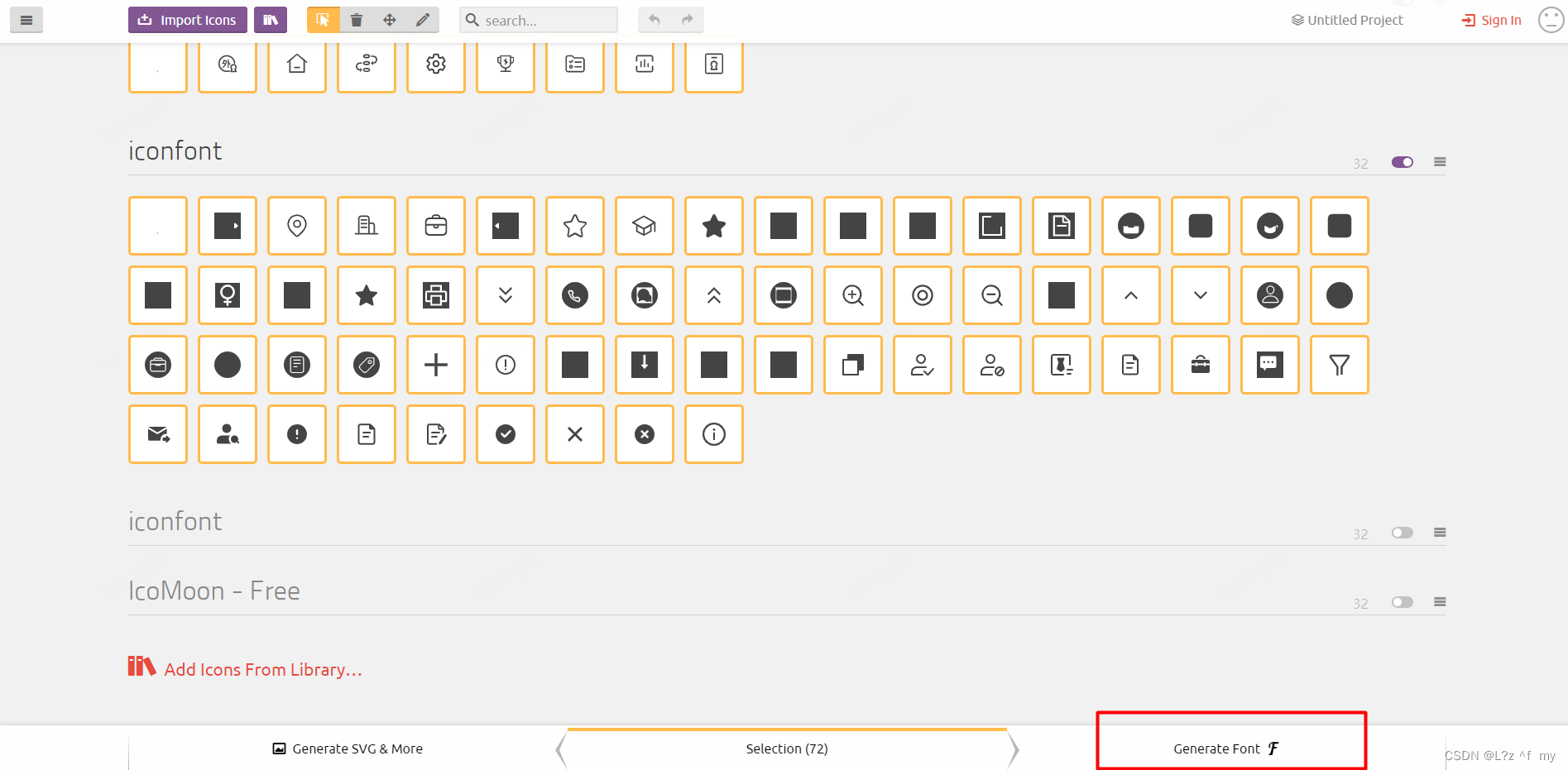 合并多次下载的字体图标文件_iconfont合并-CSDN博客