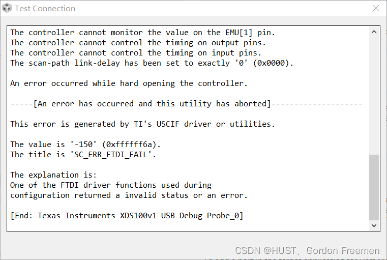 普中DSP28335 DSP 仿真器test connection连接不上_dsp连接电脑报错-CSDN博客