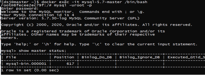 Docker Container Runs Mysql5 7 To Achieve Master And Slave Replication