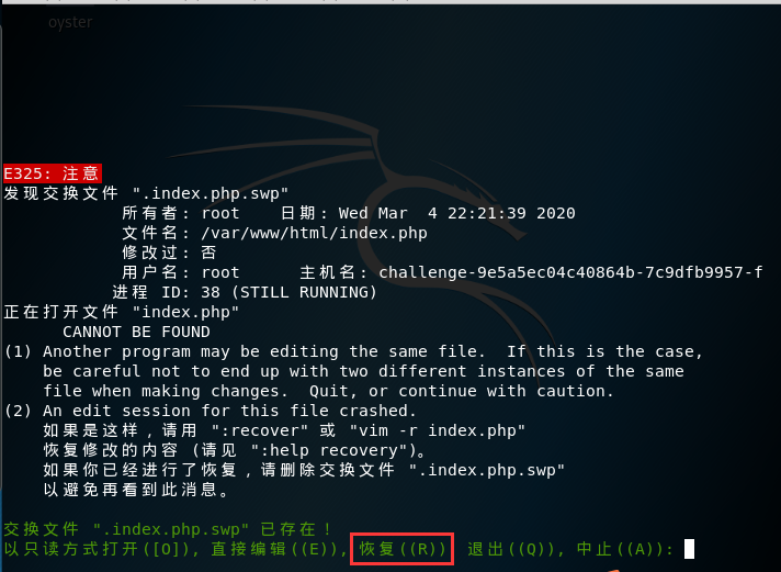 CTFHub 之web-vim信息泄露_ctfhub之web-vim-CSDN博客