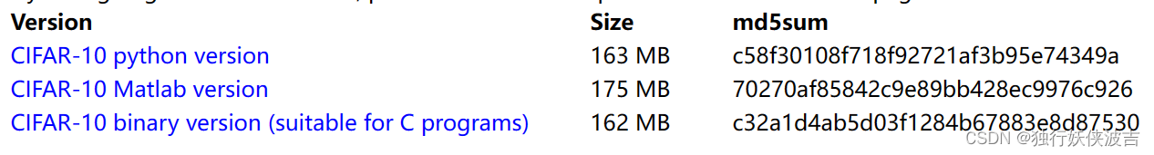 cifar数据集下载到本地，python实现读取_cifar10数据集下载-CSDN博客