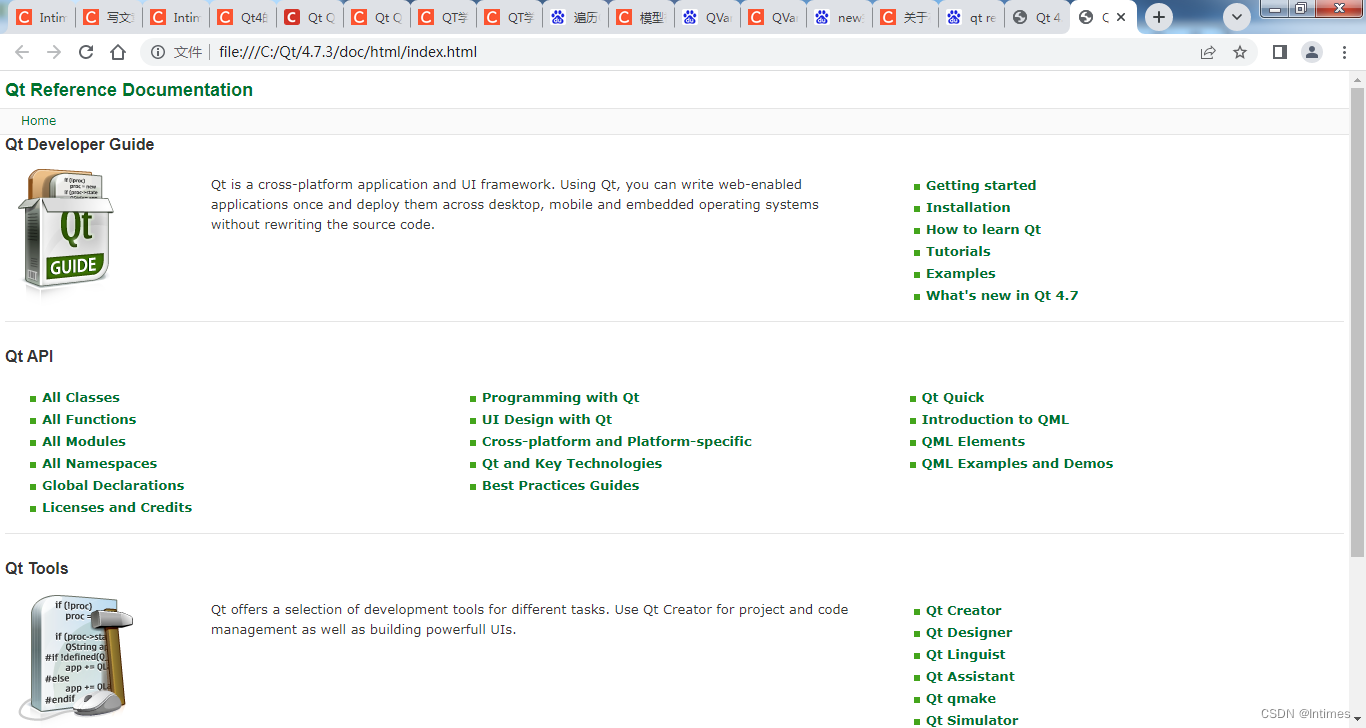 Qt4中文帮助文档--借助Chrome浏览器_qt帮助文档中文版-CSDN博客