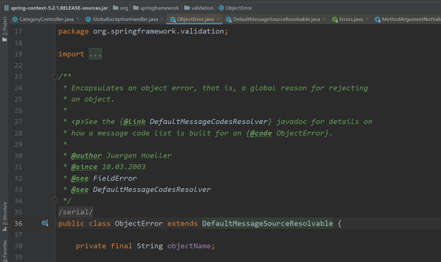 Spring Boot电商项目24：商品分类模块三：使用【@Valid注解】校验入参；（重点是：处理MethodArgumentNotValidException异常的信息，构建API统一返回 ...