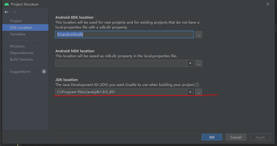 Android ------ Invalid Gradle JDK configuration found. Open Gradle Settings Change JDK location ...
