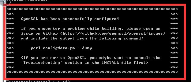 Windows 环境下编译OpenSSL 报fatal error U1064:未找到MAKEFIE并且未指定目标_nmake : fatal error u1064: 未找到 ...