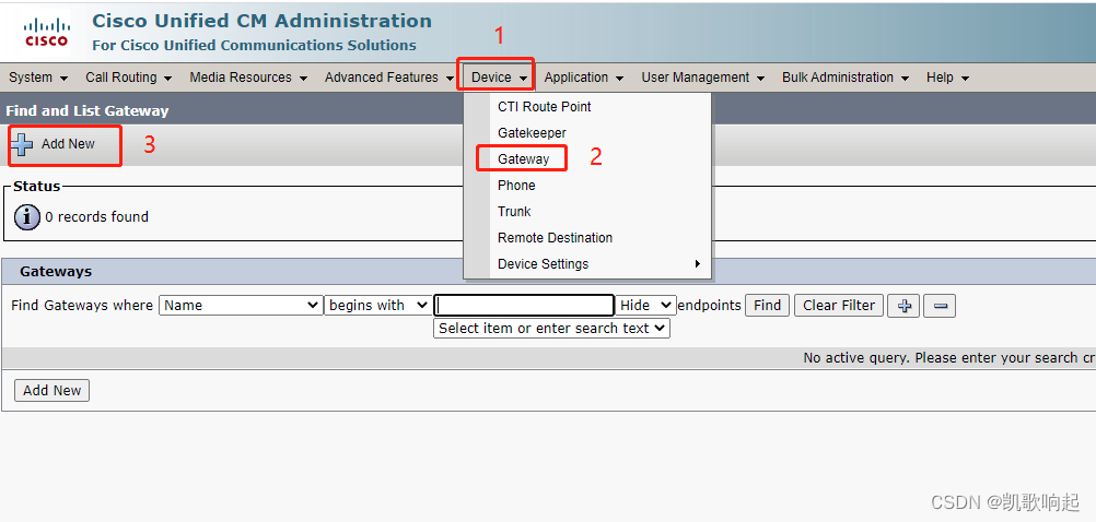 CiscoCUCM配置网关协议_cucm中rtmt-CSDN博客