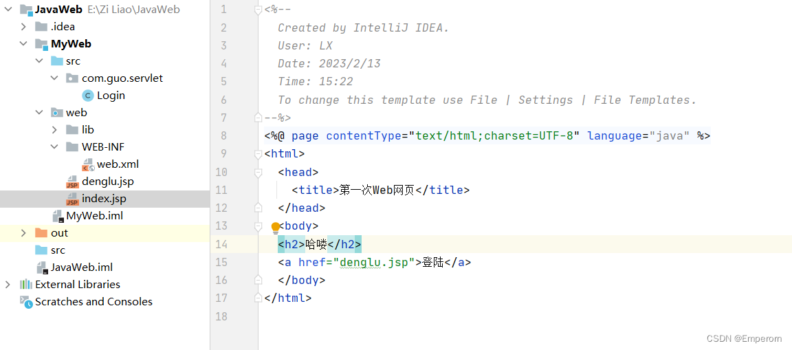 用idea设计登录页面，完成假登录idea写一个简单web登录页面 Csdn博客