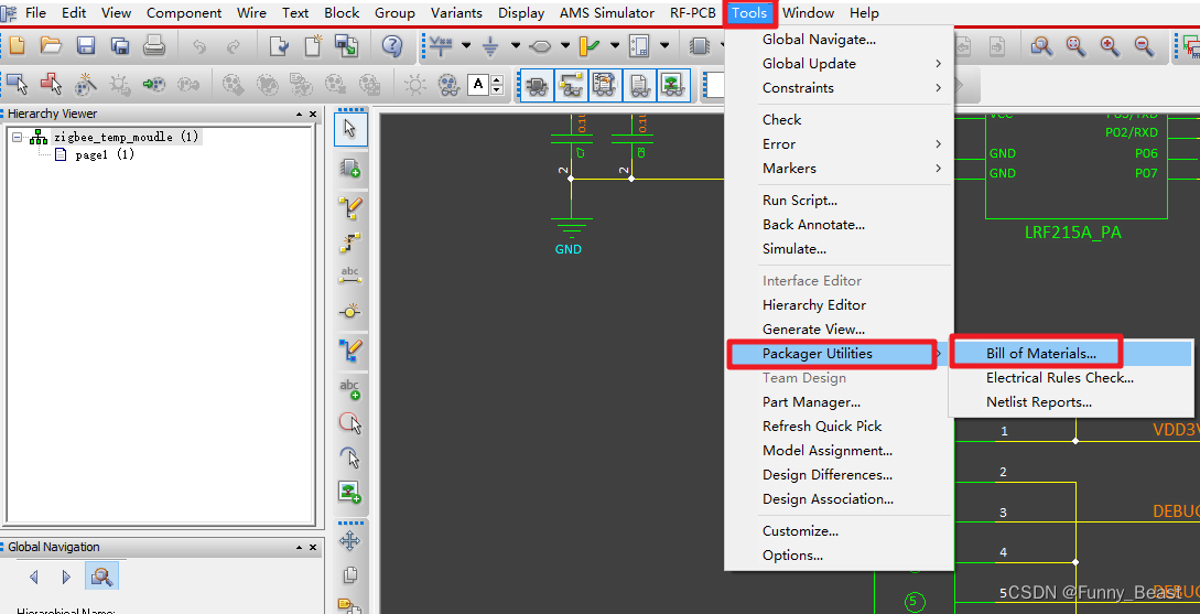【Cadence05】PCB原理图BOM表生成_pcb怎么生成bom表-CSDN博客